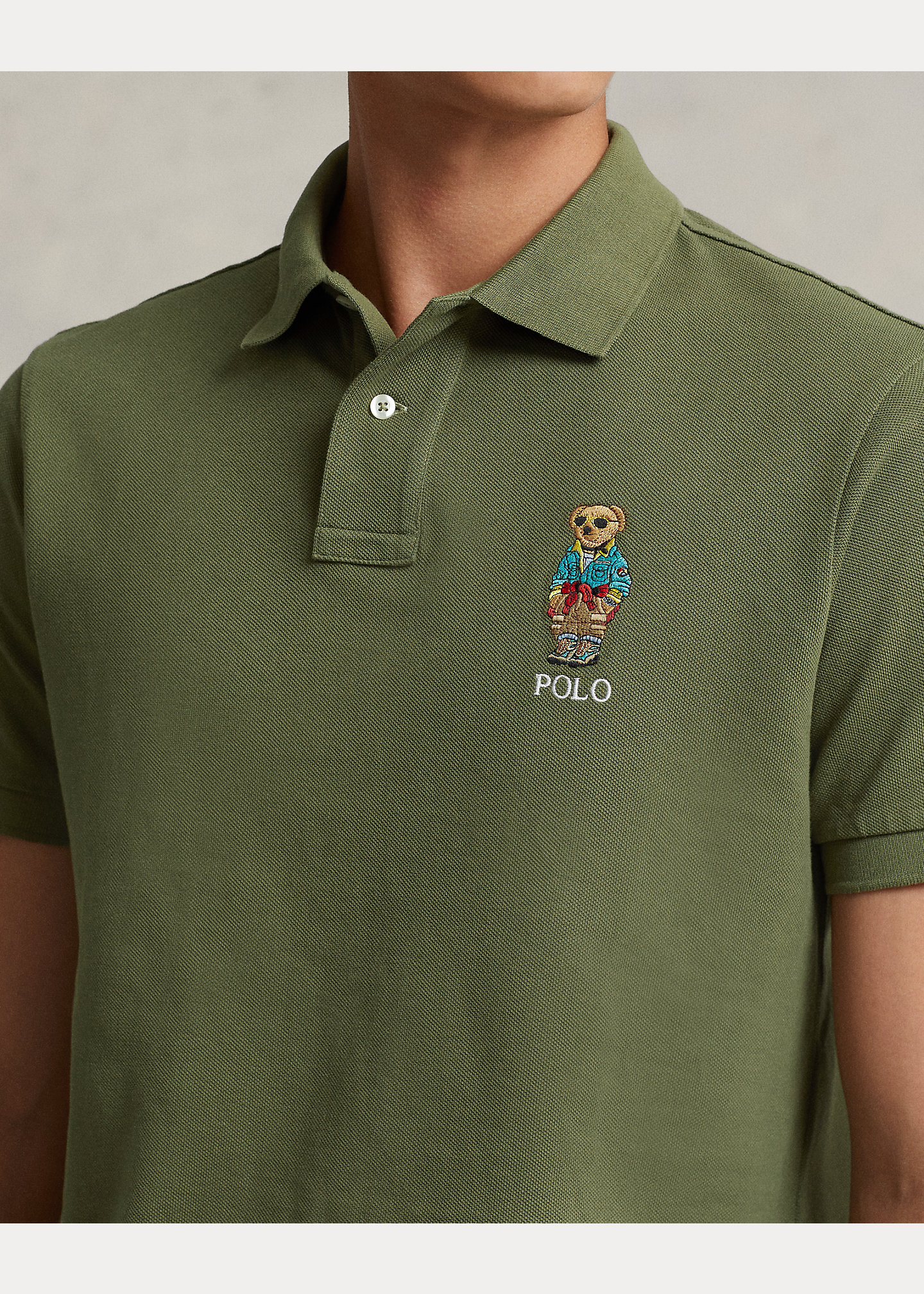 Custom Slim Fit Polo Bear Polo Shirt - 710853312017 | Polo Ralph Lauren ...