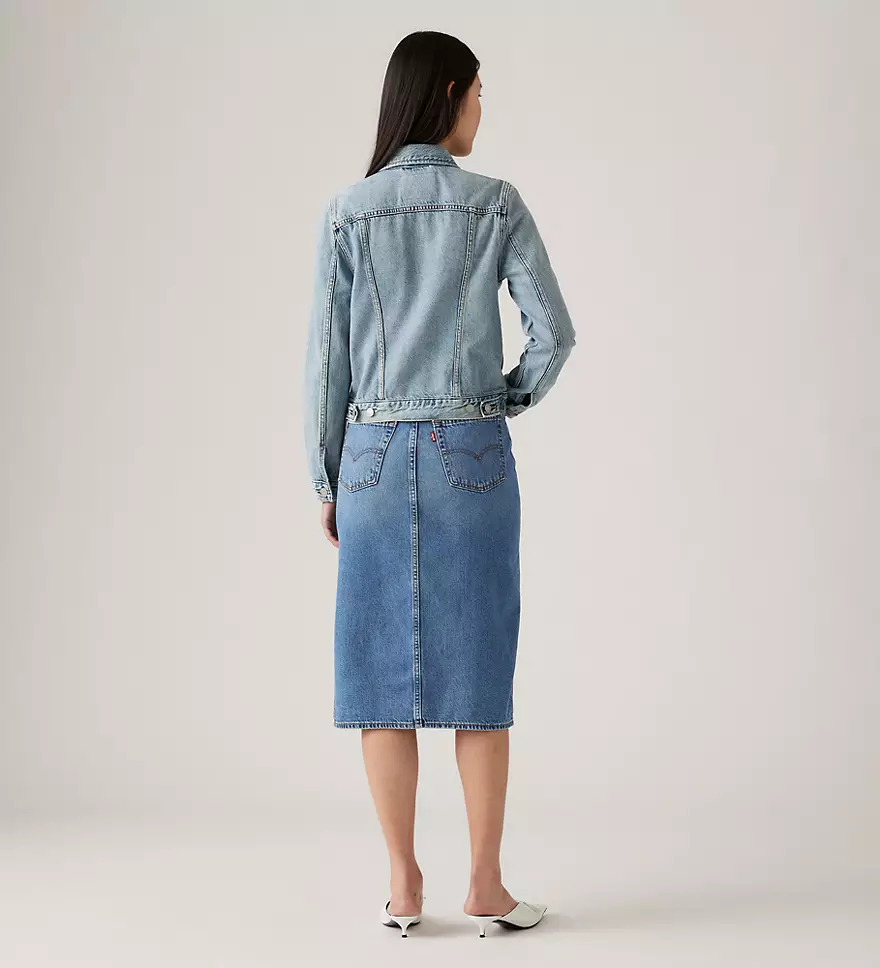 Levi's ORIGINAL TRUCKER MED INDIGO - WORN IN 299450100 | Levi's ...