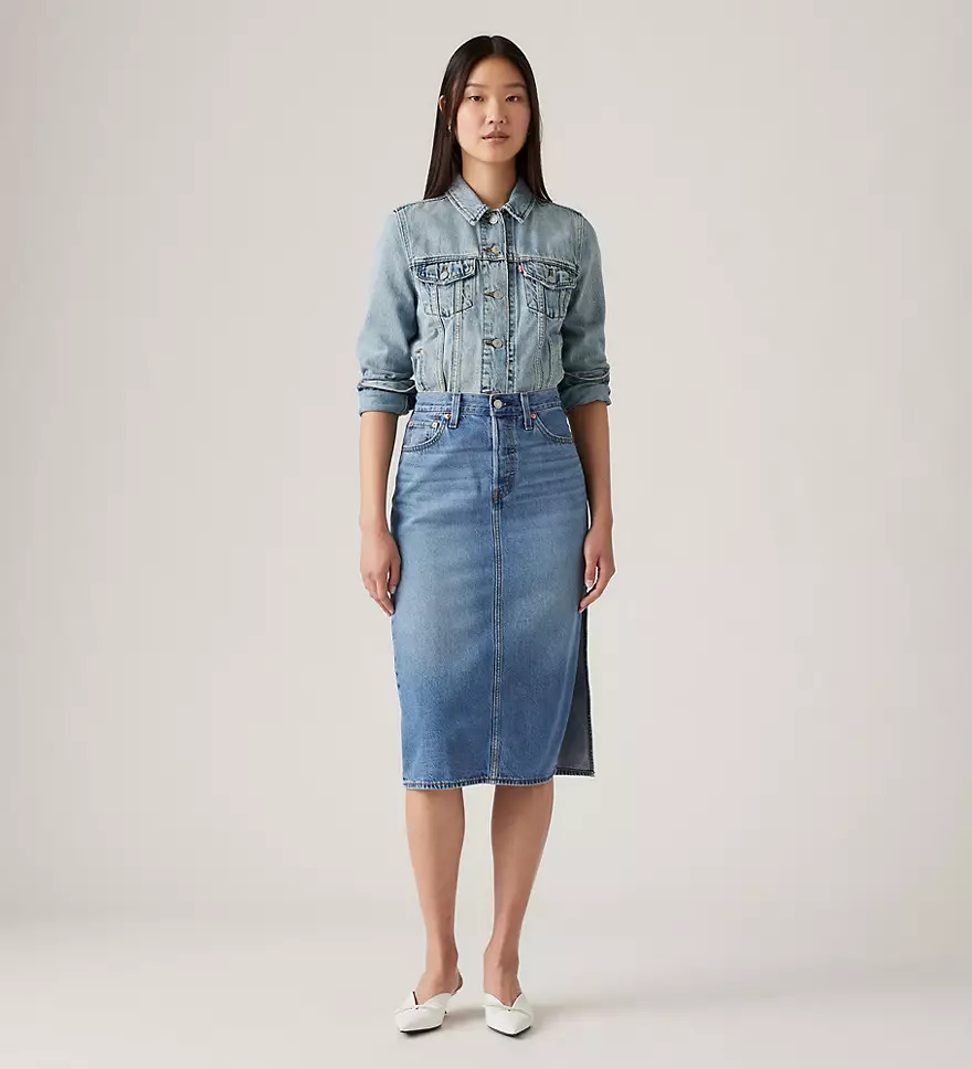 Levi's ORIGINAL TRUCKER MED INDIGO - WORN IN 299450100 | Levi's ...