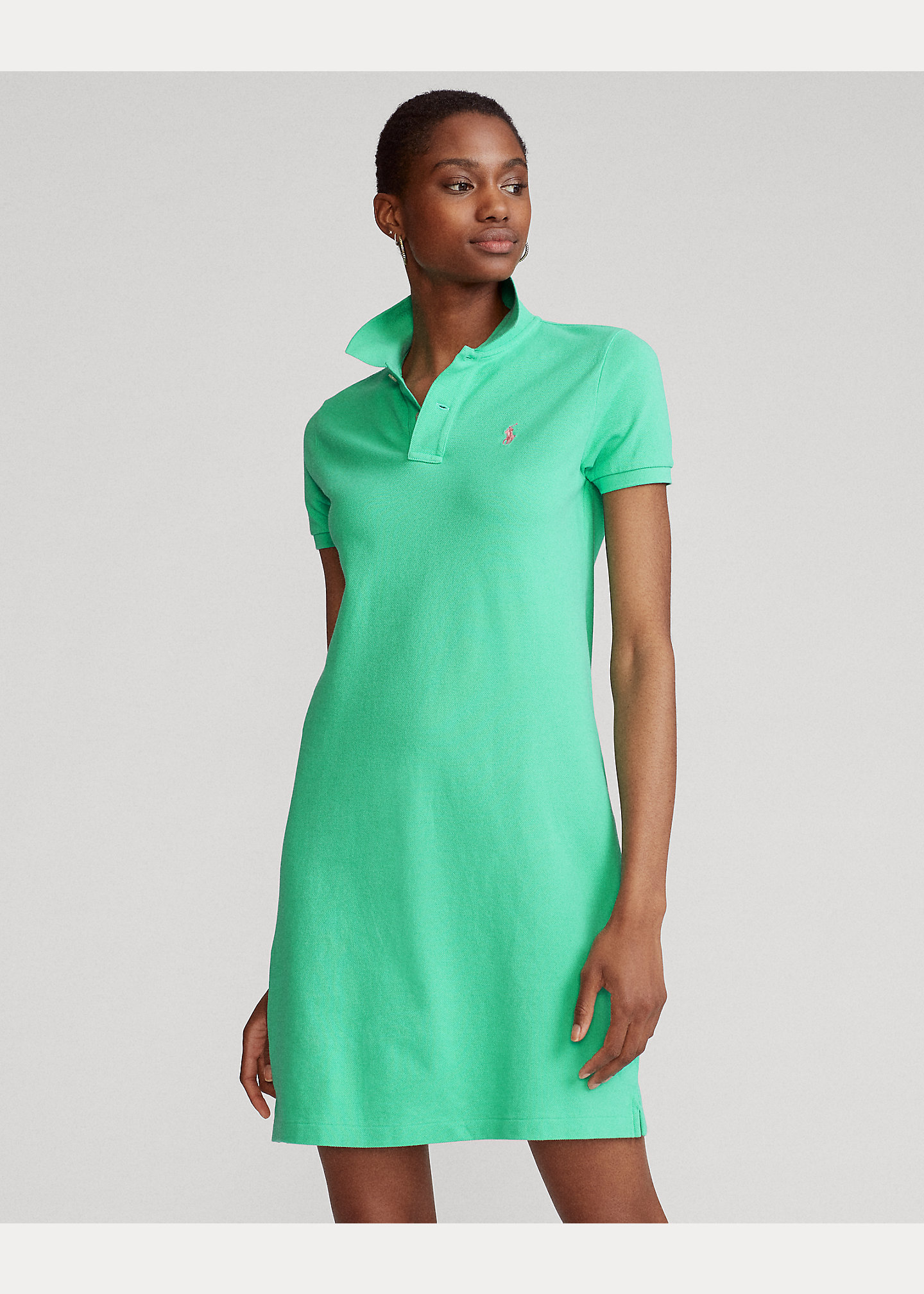 Cotton Mesh Polo Dress-211799490012 | Polo Ralph Lauren | gustostore.gr